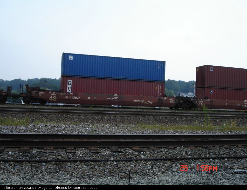 SP 513934B & 513934C Double Stackcar's EB